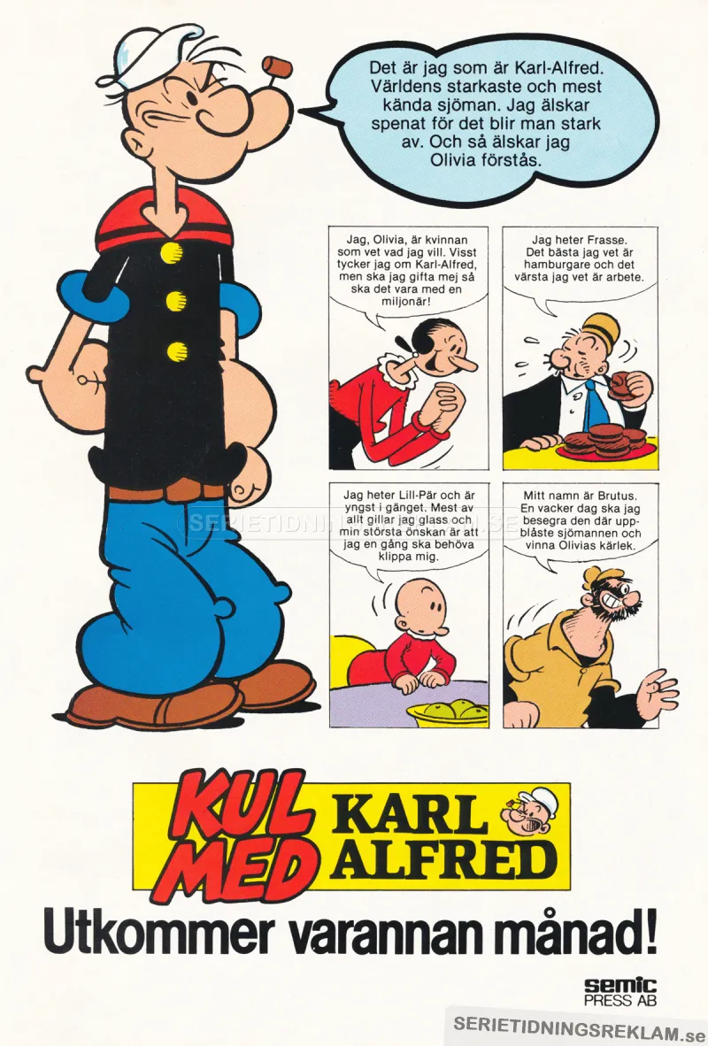 Här kommer Karl-Alfred, boy | Reklam Från Förr